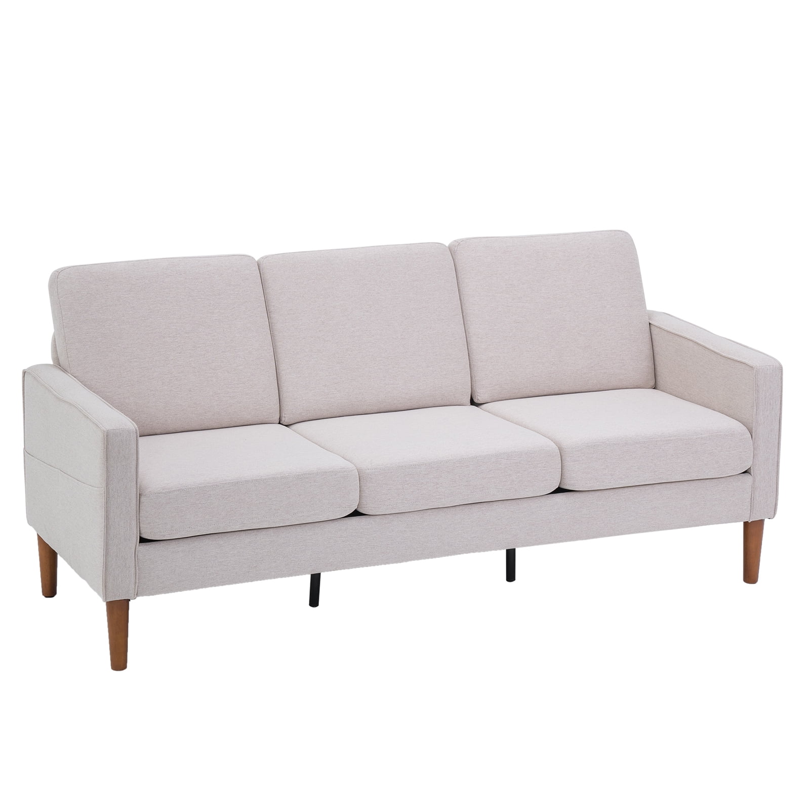 Solid Wood Frame Modular Sofa Set with Second Generation Design - Three ...
