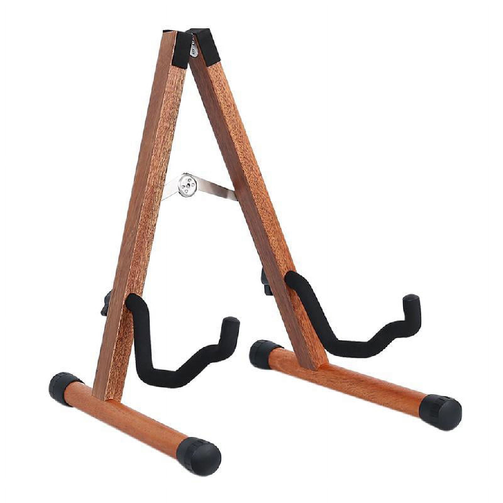 Solid Wood Guitar Stand Portable Folding A-Frame Stand for Acoustic and ...