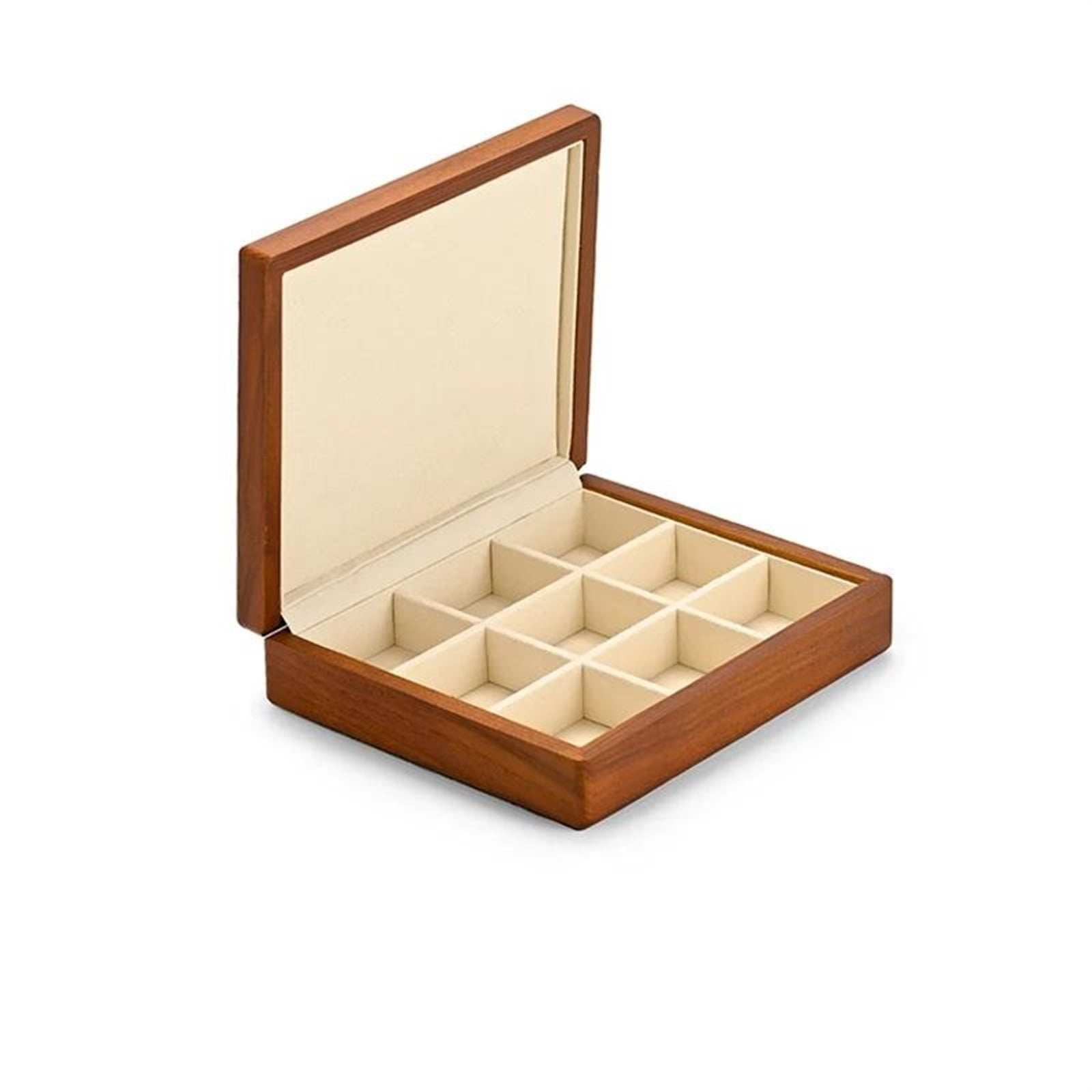 Solid Wood Jewelry Display Box Ring Display Holder With Microfiber ...