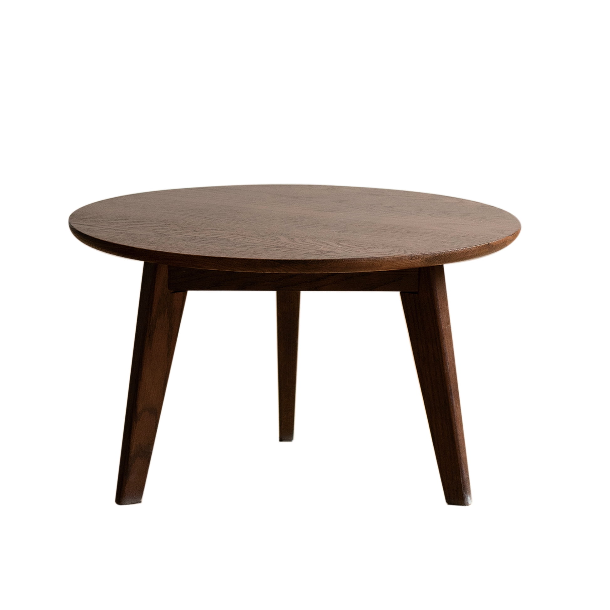 Solid Wood Low Table, 100% Oak Wood, Walnut Color, Coffee Table For ...