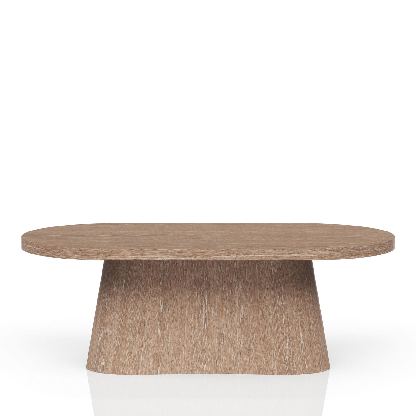 Solid Wood + MDF, 44 in Width - Oval Dining Table for Compact Spaces ...