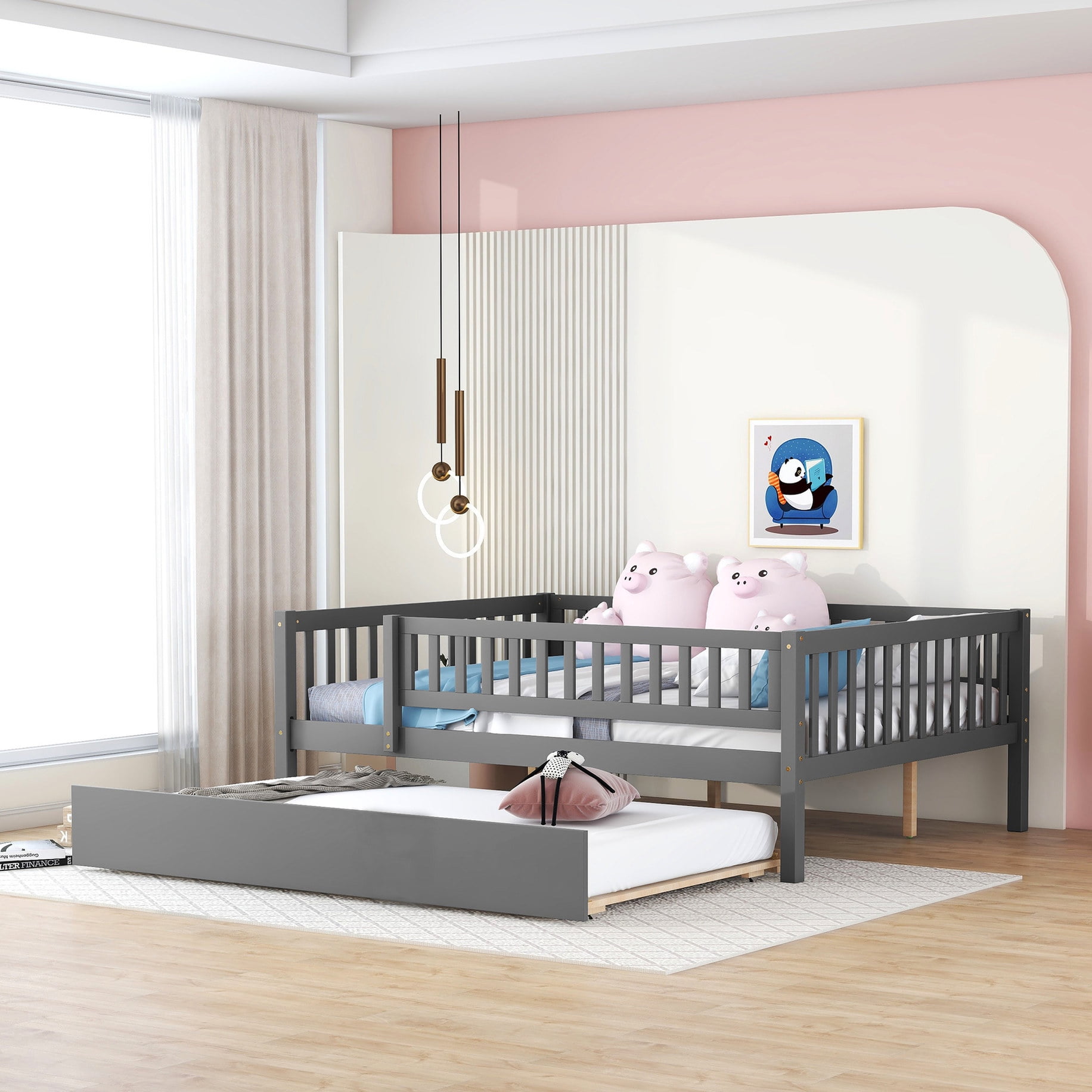 Solid Wood + MDF - Fence Guardrails for Safety - Home Bedroom - Sturdy ...
