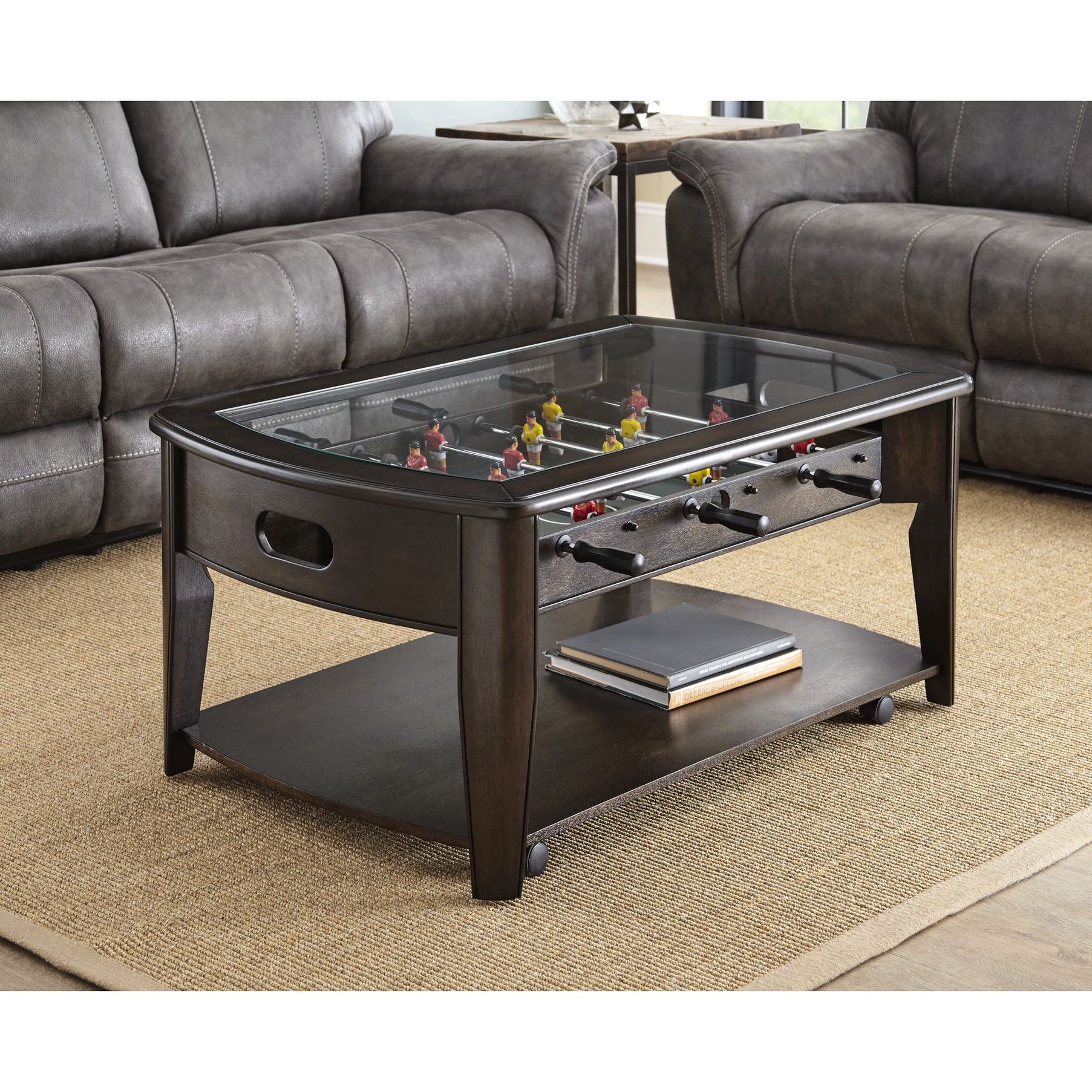 Solid Wood+MDF Table - Play Foosball at Home - Living Room Centerpiece ...