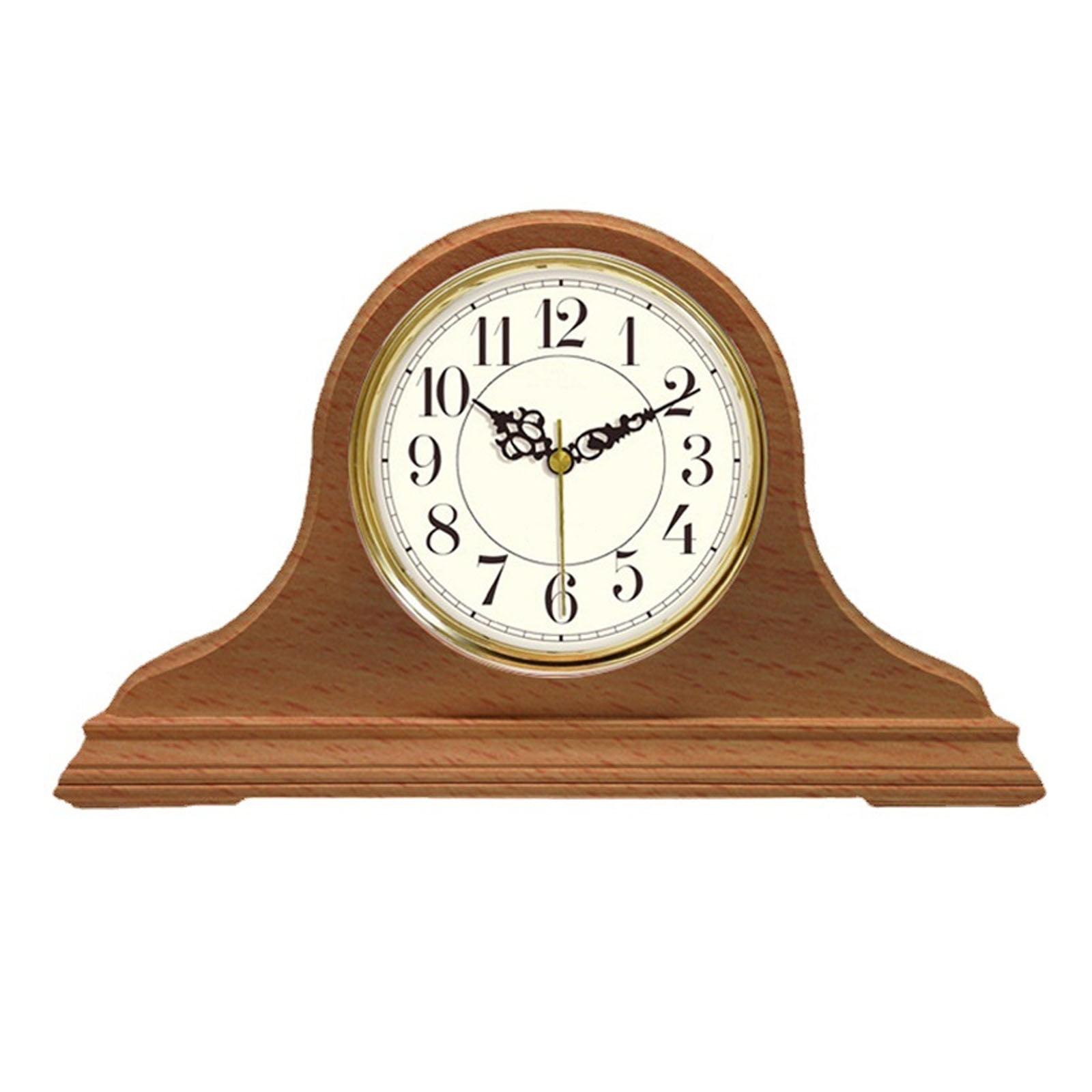 Solid Wood Mantel Clocks,Simplicity Mantel Clock Home Decor,Battery ...