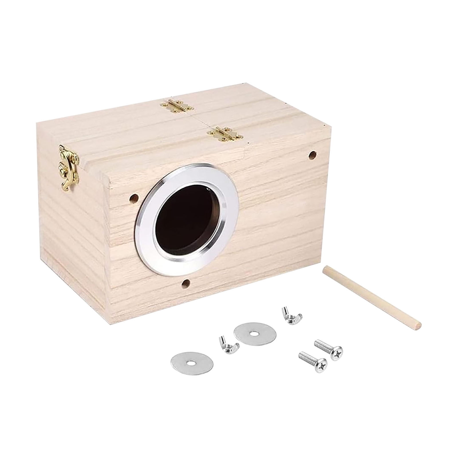 Solid Wood Parrot Breeding Box Budgie Peony Bird Supplies Bird Cage ...