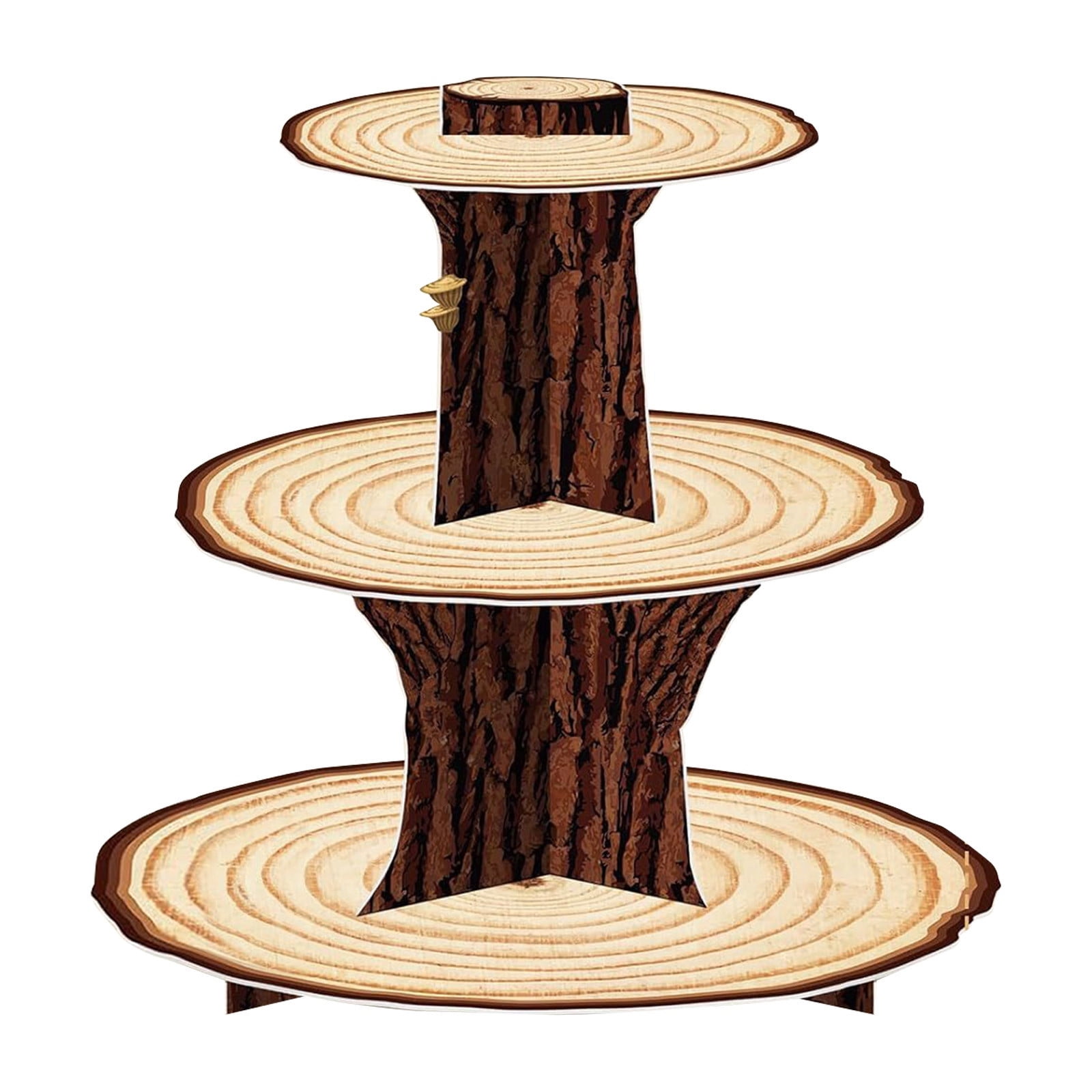 Solid Wood Patterned Cake Display Rack Layer Dessert Table Bracket Baby ...