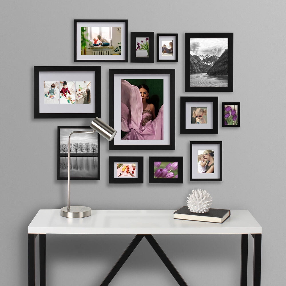 Solid Wood Photo Picture Frames Set Poster Display Wall Gallery Photo ...