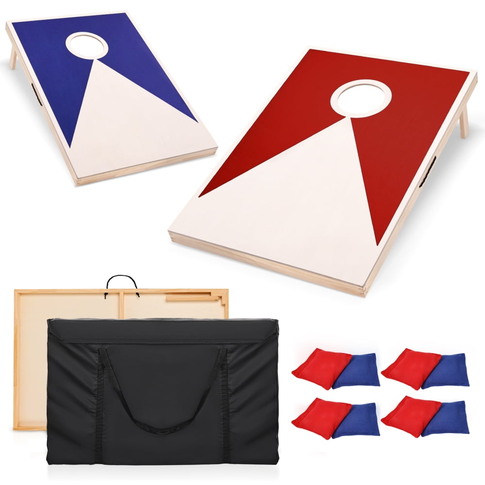 Solid Wood Premium Cornhole Set - 3 Feet x 2 Feet Game Boards, Includes ...