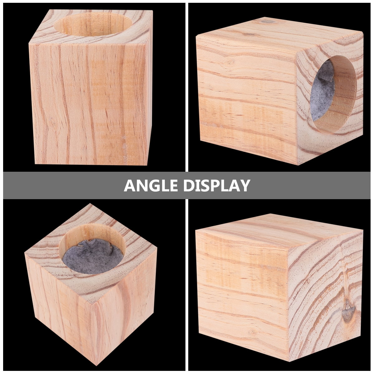 Solid Wood Round Table Lifts Furniture Leg Riser Lifters (Increase 5cm ...