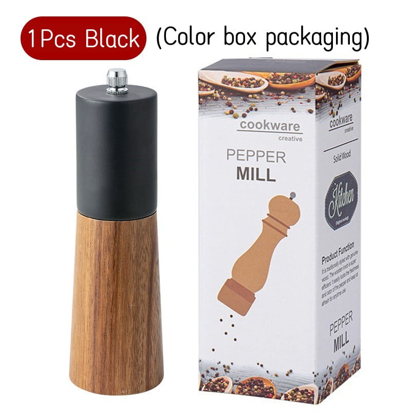 Solid Wood Salt And Pepper Grinder Sets Manual Spice Pepper Mill ...