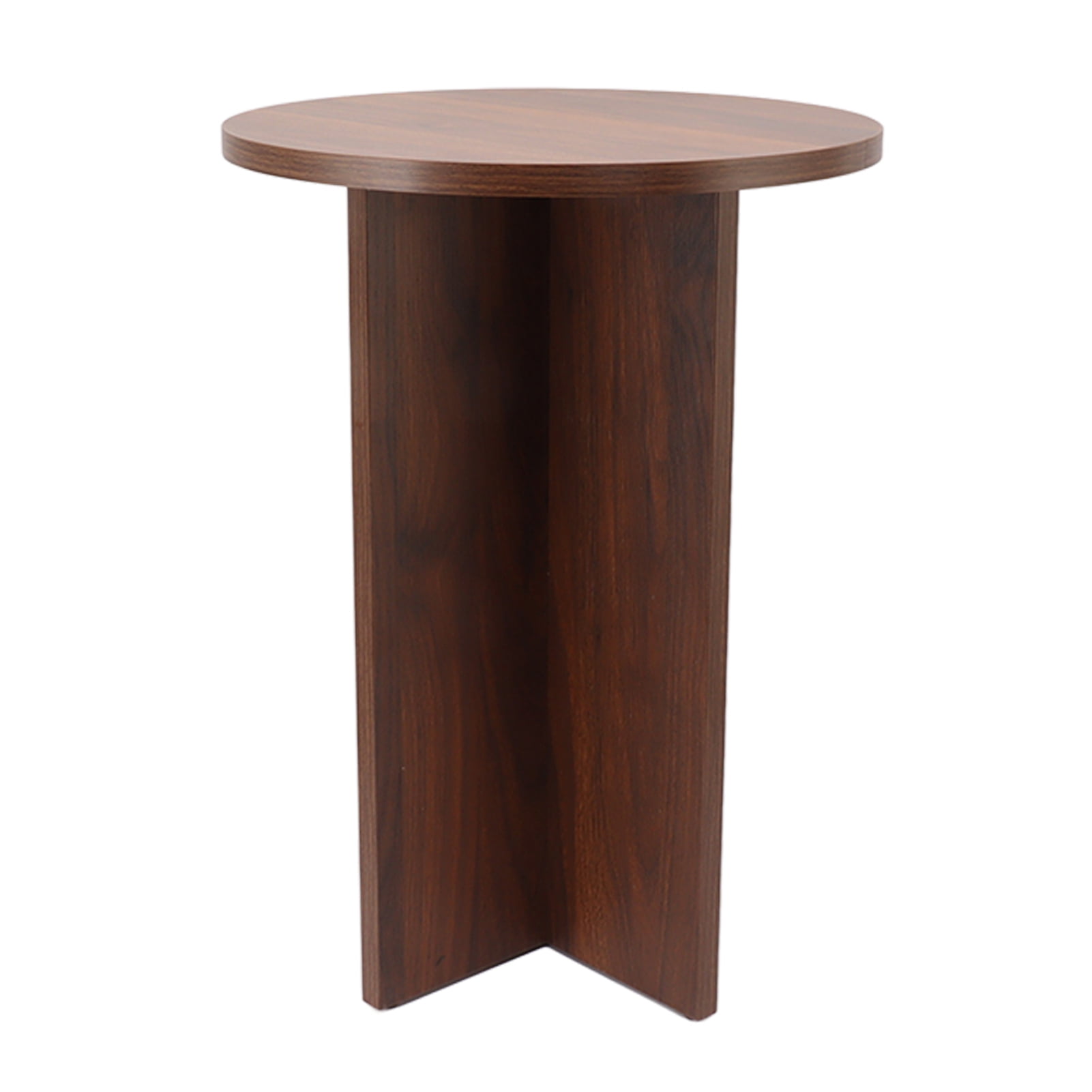 Solid Wood Small Round Table Ancient Tea Colored Wooden Coffee Tea ...