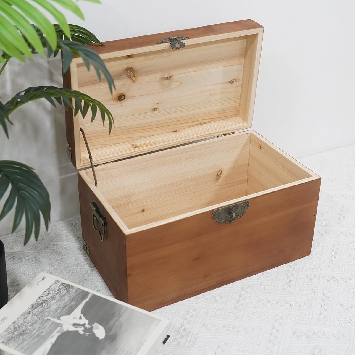Solid Wood Storage Box, Decorative Props Storage Box, Jewelry Storage ...