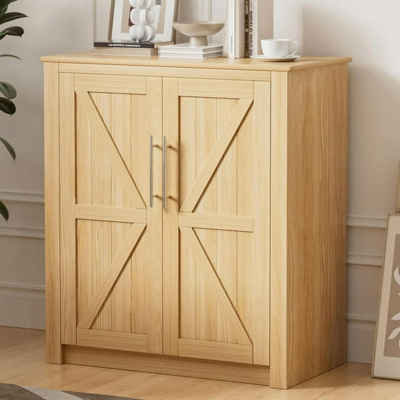 Solid Wood Storage Cabinets with Doors, Coffee Bar Cabinet, Kitchen ...