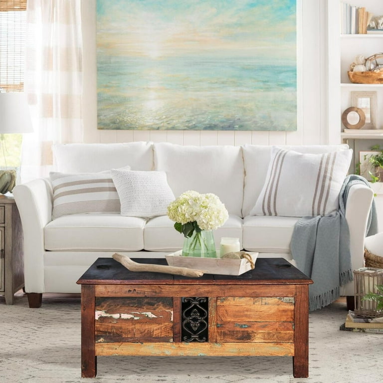 Wooden box center table store