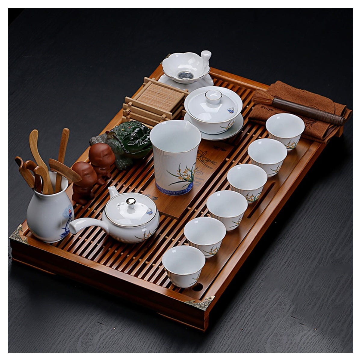 Solid Wood Tea Tray Drainage Water Storage Tea Tray,Chinese Kungfu Tea ...
