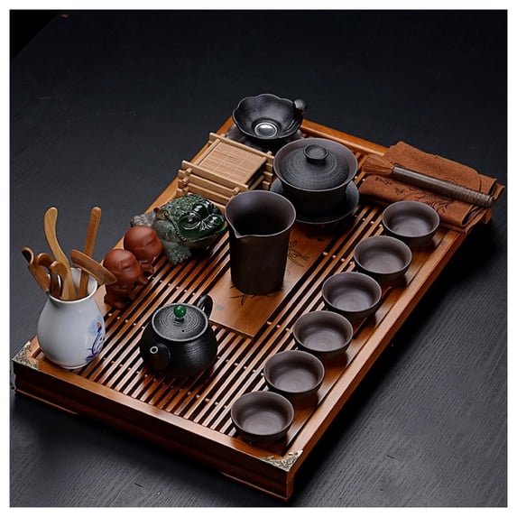 Solid Wood Tea Tray Drainage Water Storage Tea Tray,Chinese Kungfu Tea ...