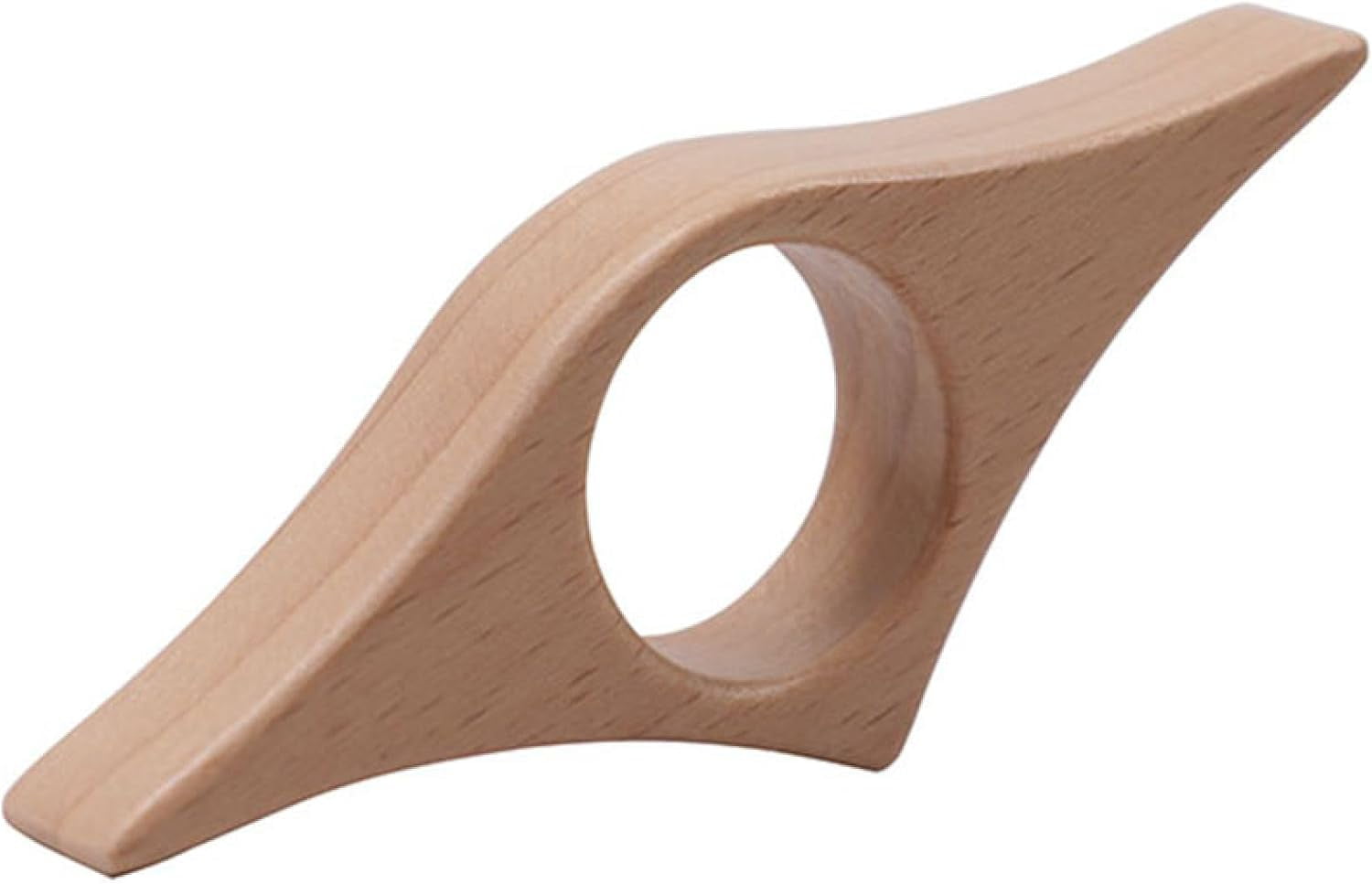 Solid Wood Thumb Book Support one-Handed Reading Finger Ring Book Page ...