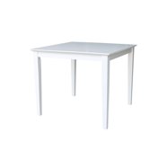Solid Wood 30"x 48" Dining Table in Washed Gray Taupe - Walmart.com