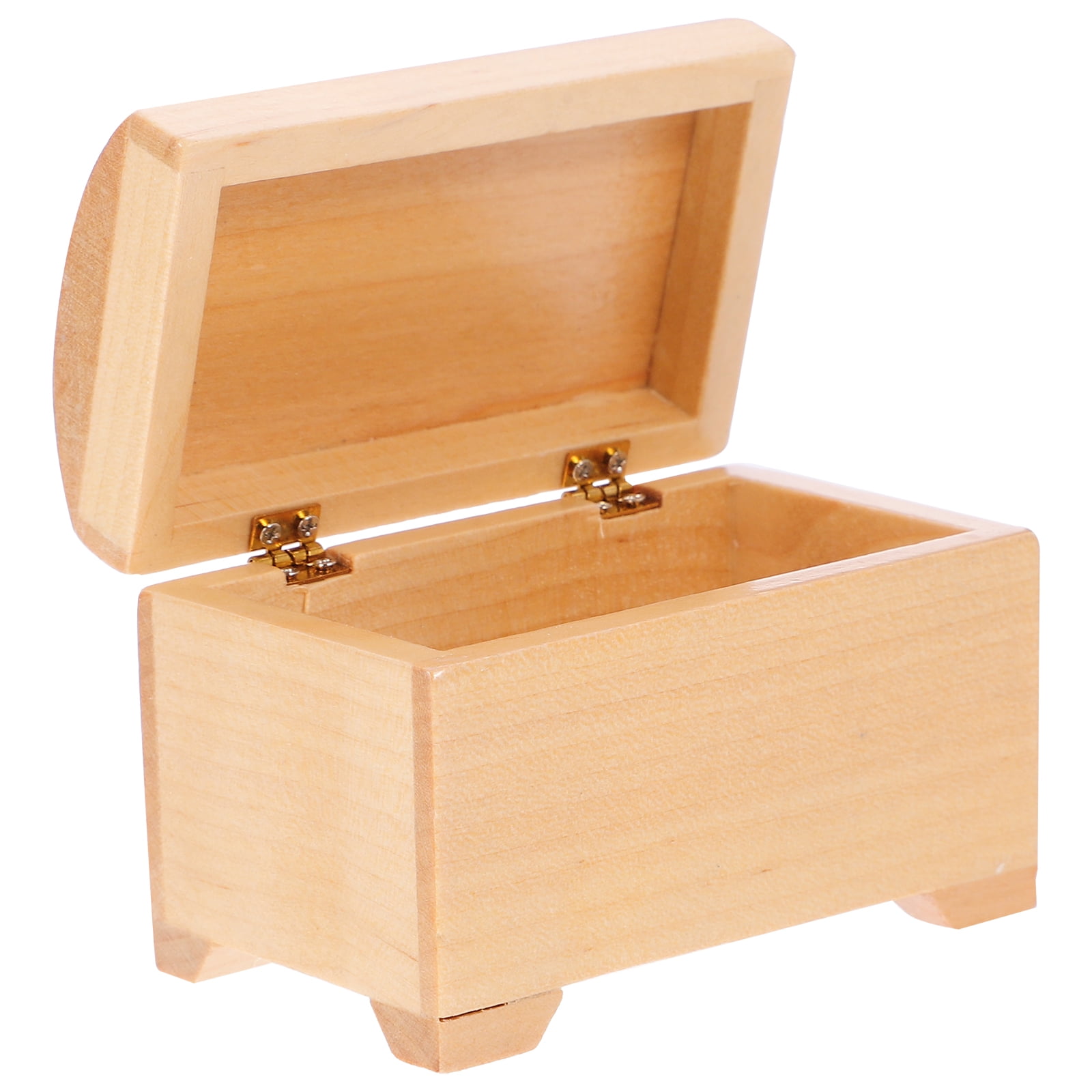 Solid Wood Toy Box Tiny House Models Miniature Ornament Decor Wooden ...