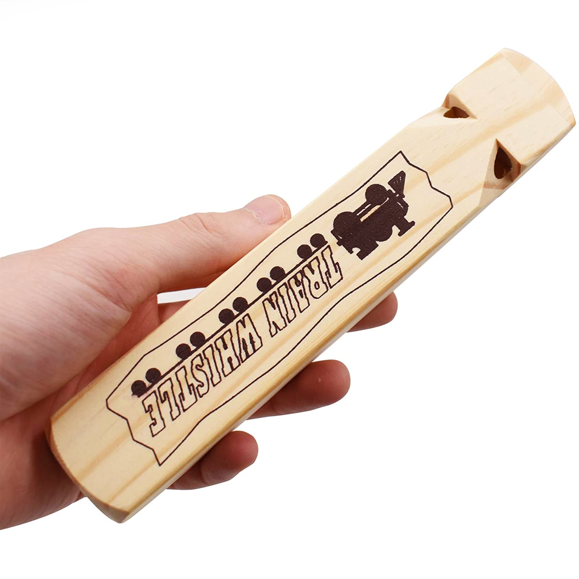 Solid Wood Train Whistle 4 Tones, Noisemaker Toys and Conductor Whistle ...
