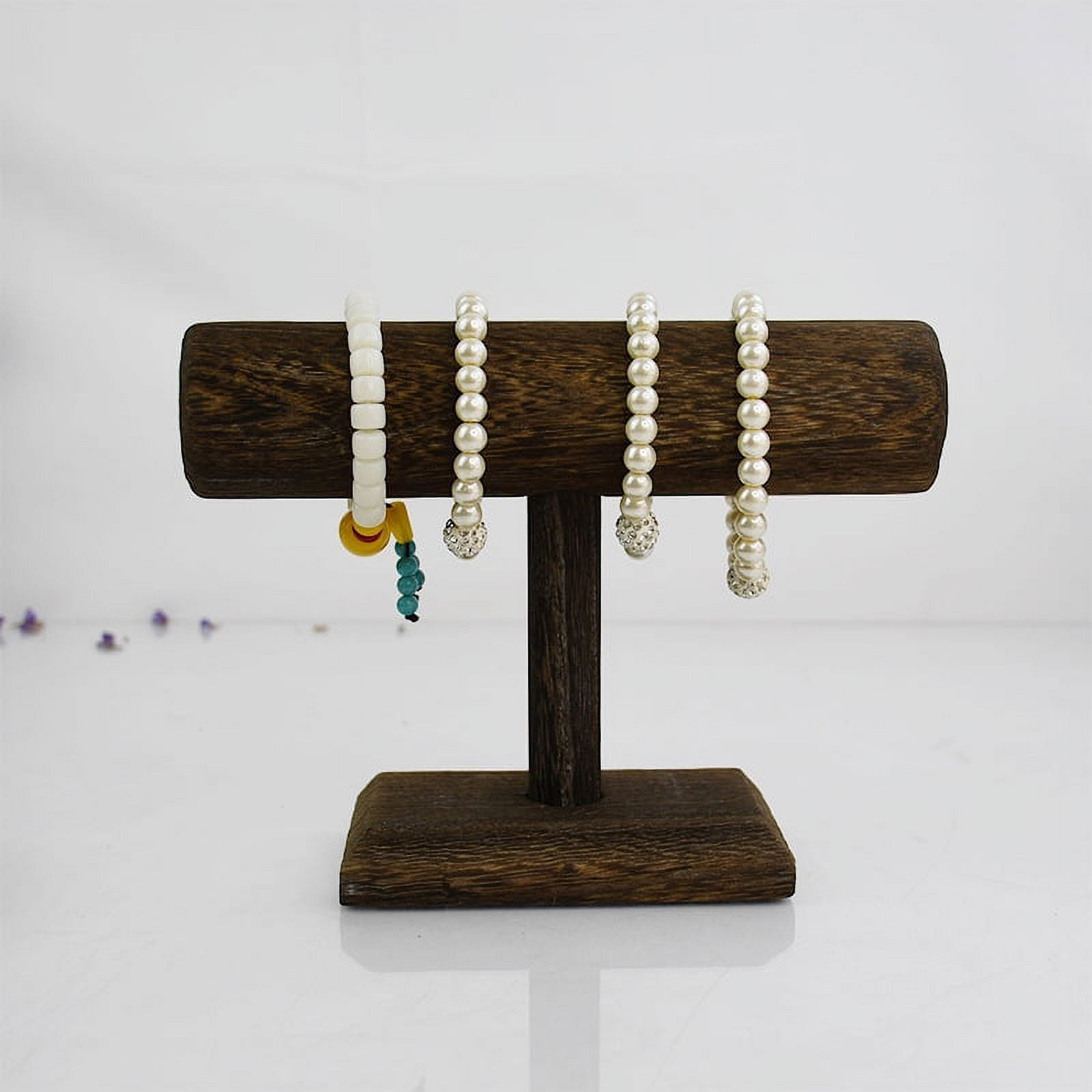Solid Wood Vintage Bracelet Holder Natural Wood Bracelet T Display ...
