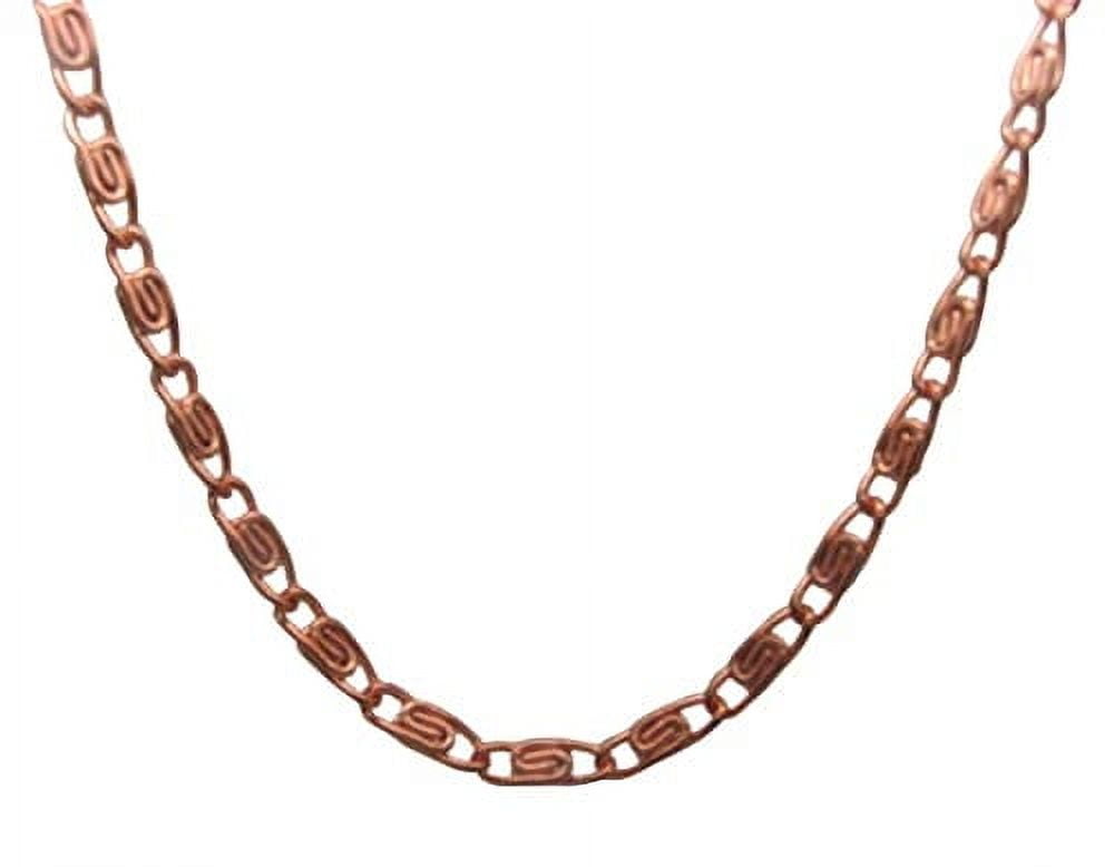 Solid copper 20 inch chain CN759G - 1/4 of an inch wide - Walmart.com