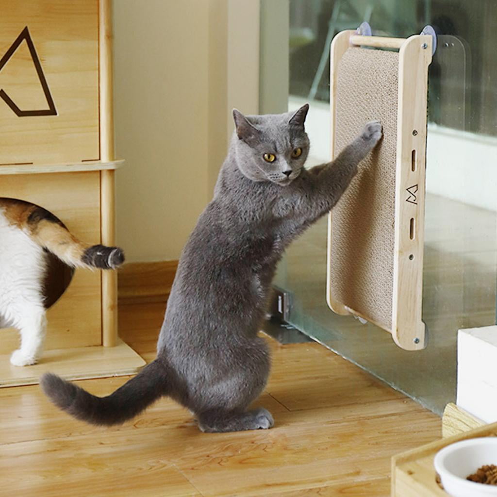 Solid post for scratching / Ramp Corrugated Cardboard Cat Scratching ...