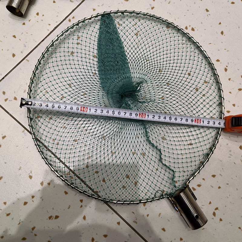 Solid stainless steel scoop net head scoop fishing net with knot scoop ...