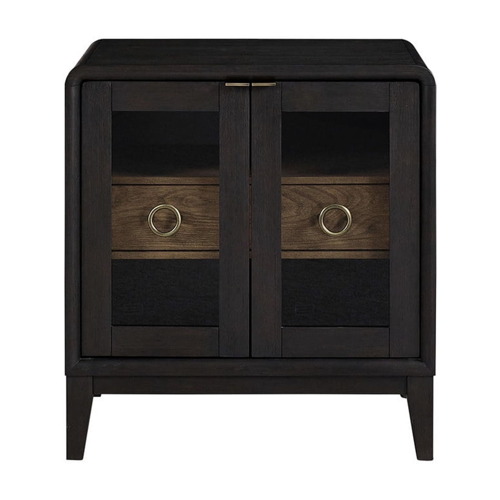 Solid wood + MDF material, black main color | Fits well in bedroom, 19 ...