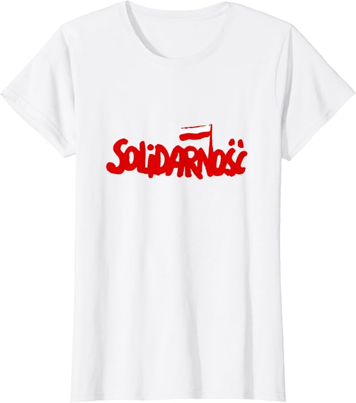 Solidarity / Solidarnosc | White & Red flag T-shirt 1980s T-shirt ...