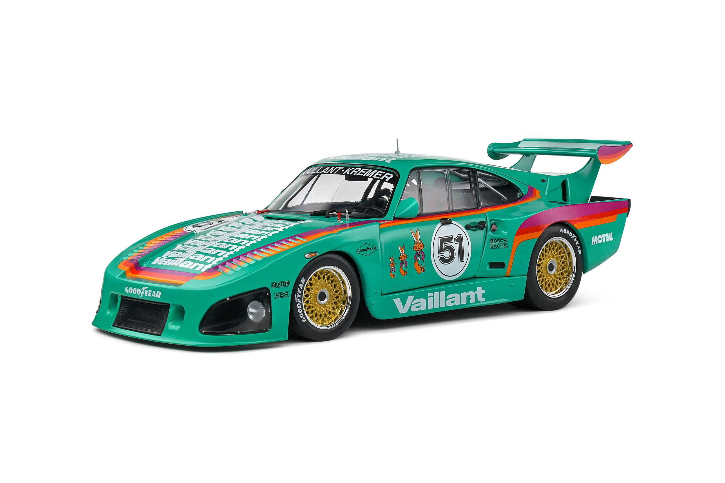 Porsche 935 K3 #51 "Kremer - Vaillant" Green with Stripes and Graphics ...