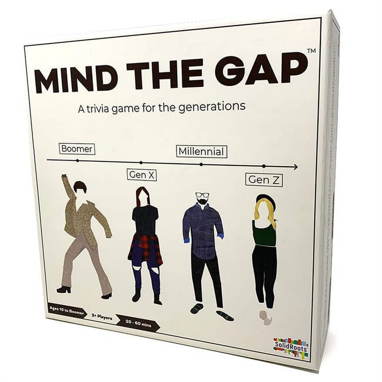 SolidRoots Mind the Gap Generational Trivia Board Game - Walmart.com