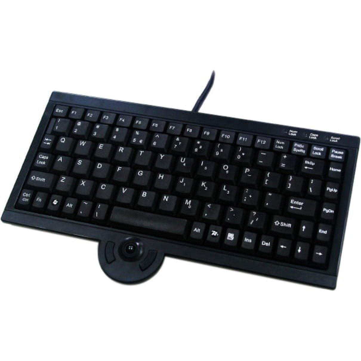 Solidtek Mini Keyboard with Trackball, Black - Walmart.com