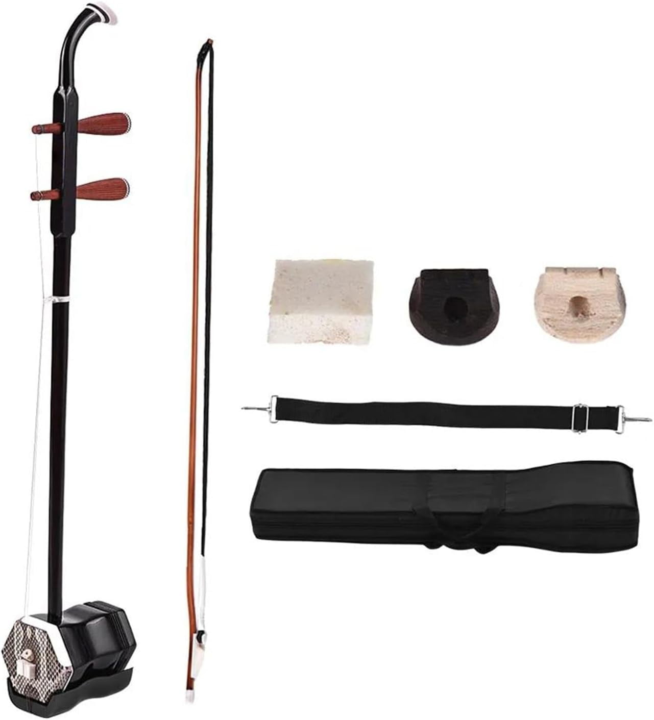 Solidwood Erhu Chinese 2 String Violin Fiddle Chinese Stringed Musical