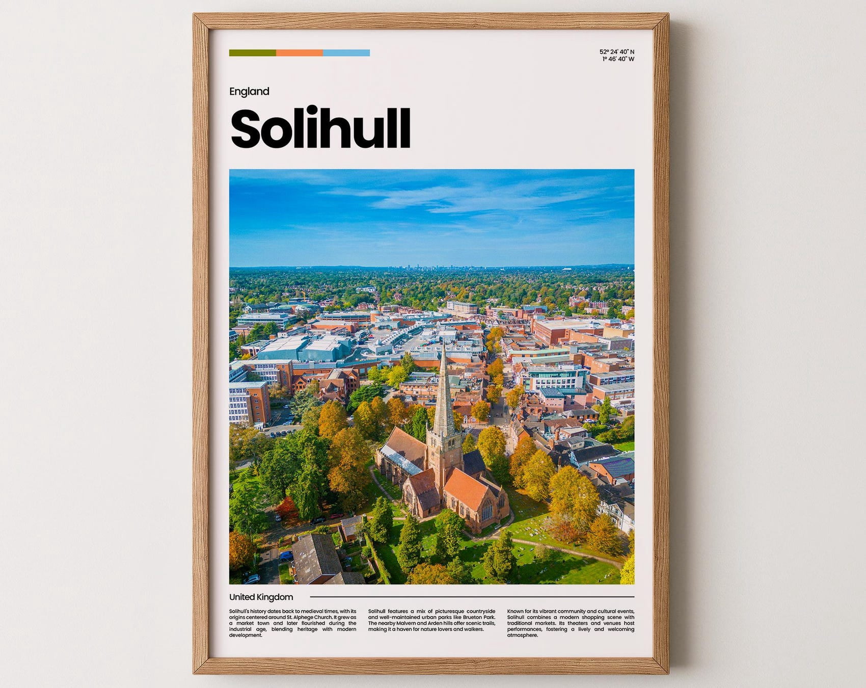Solihull Poster, Solihull Print, Solihull Photo, Solihull Art, England ...