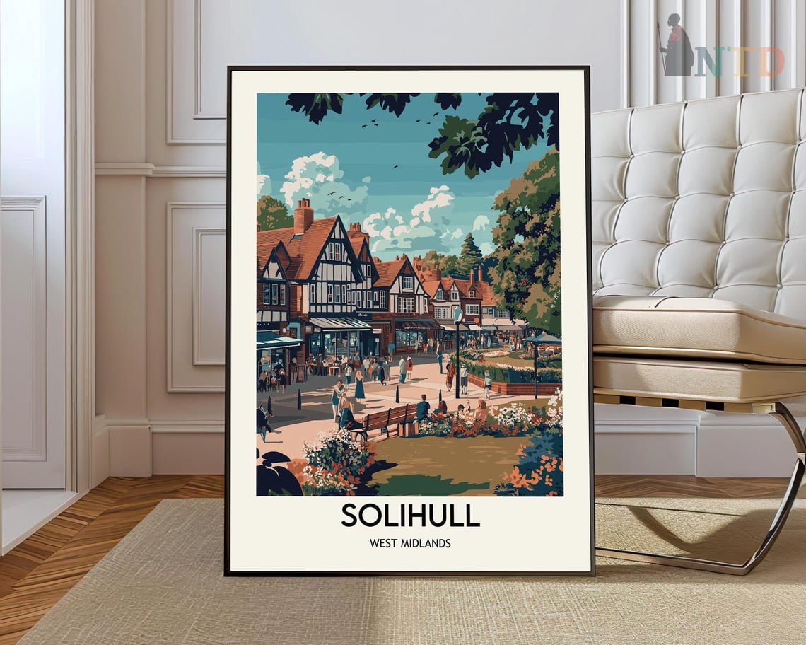 Solihull Poster, Solihullsolihull Print, Solihull Photo, Solihull ...