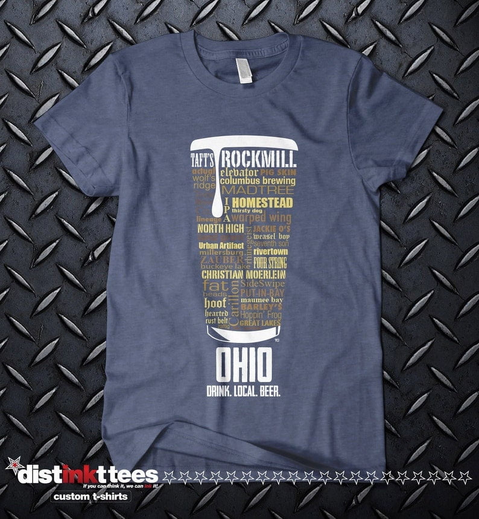 Ohio Craft Beer Typography T-Shirt - Navy, 4XL Size | Custom Christmas ...