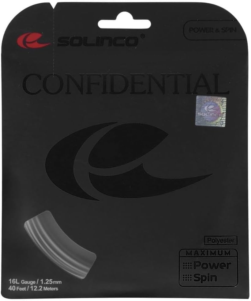 Solinco Confidential Tennis String - Precision,Power & Spin ...
