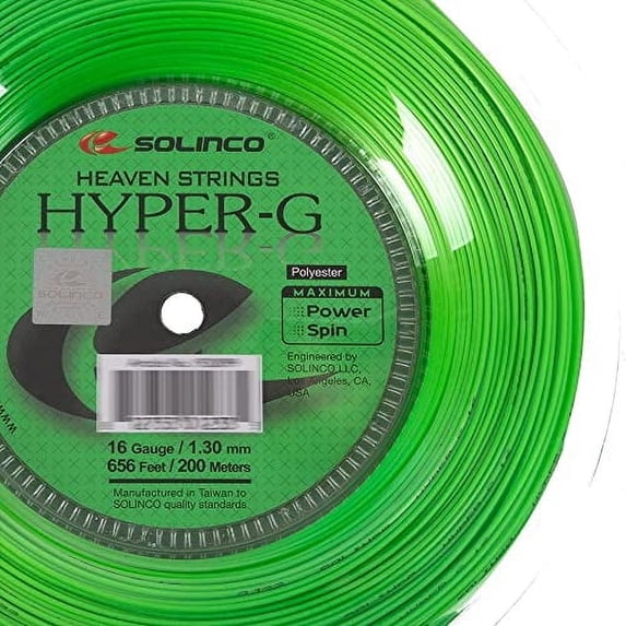 Solinco Hyper-G (16-1.30mm) Tennis String Reel (660ft/200m) - Walmart.com