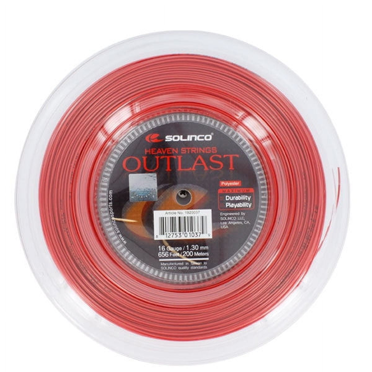 Solinco Outlast 16G 1.30MM Reel Tennis String ( ) - Walmart.com