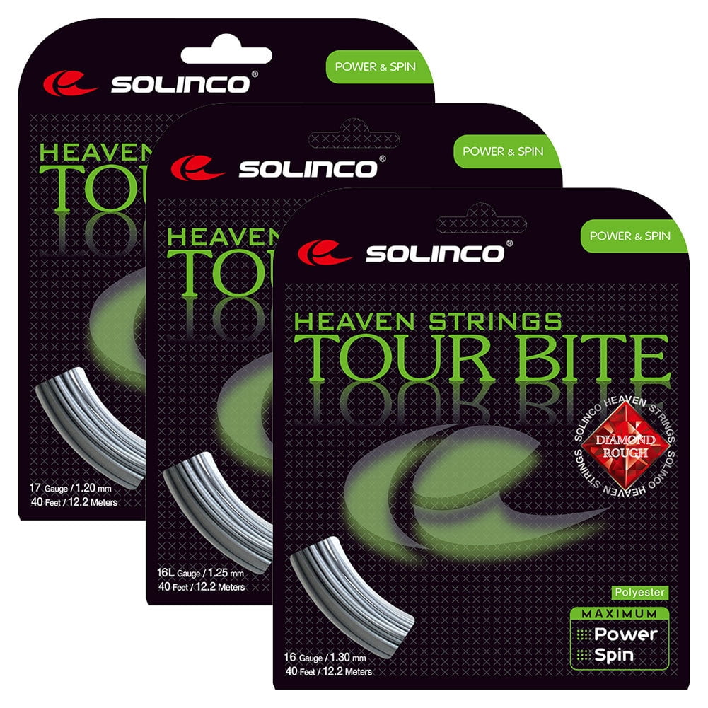Solinco Tour Bite Diamond Rough Tennis String - Set - Walmart.com