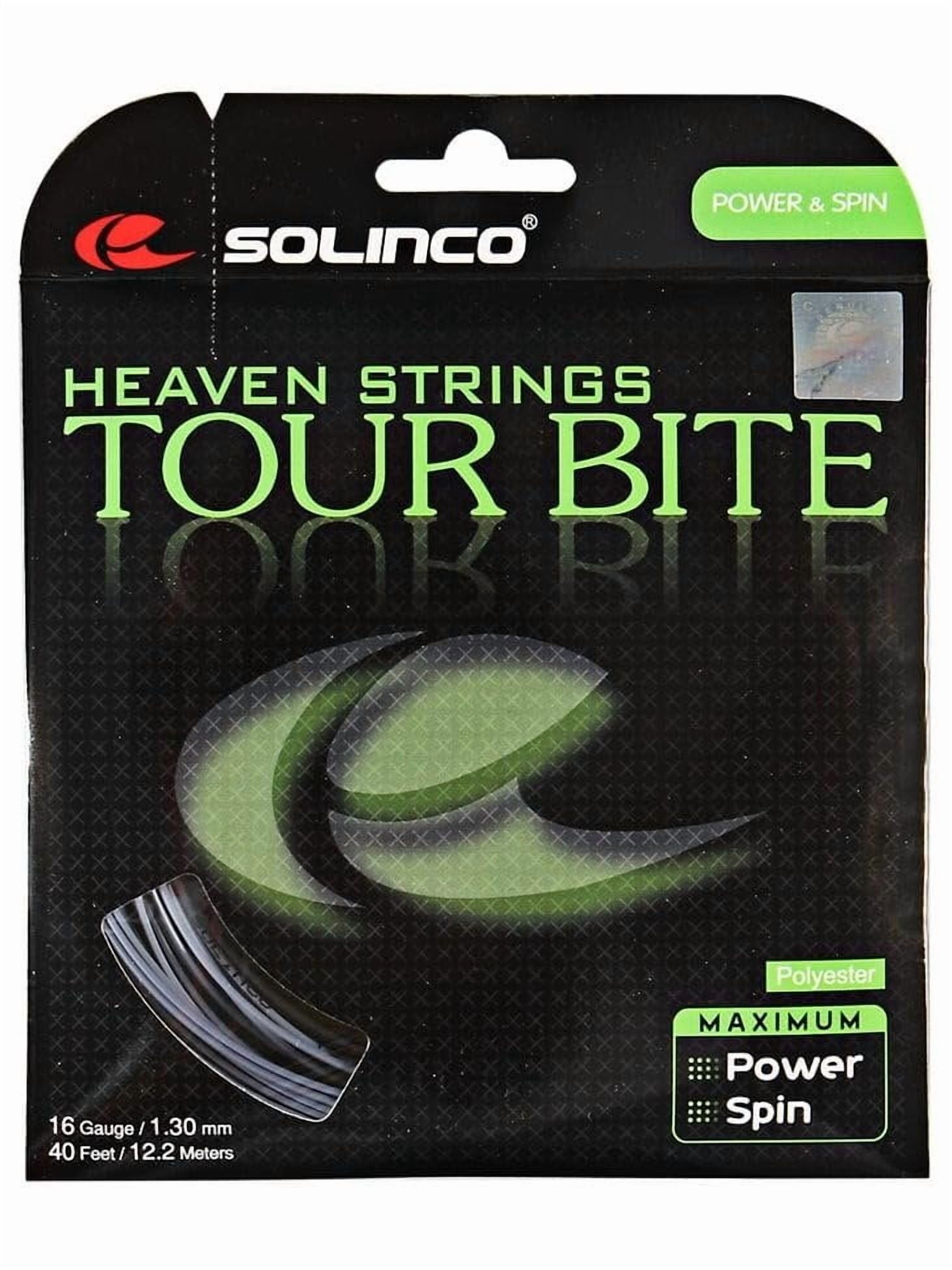 Solinco Tour Bite Tennis String - Engineered for Aggressive Play - 15L ...