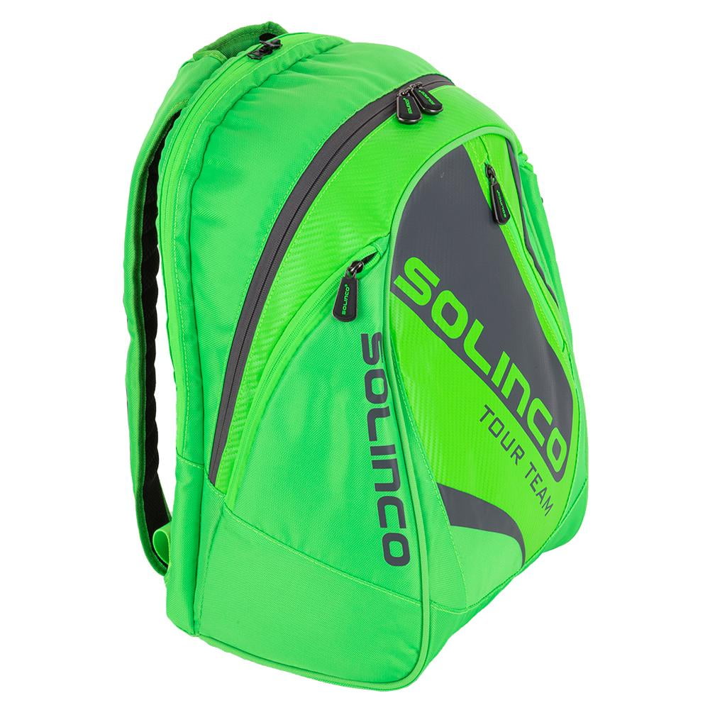 Solinco Tour Tennis Backpack Full Neon Green ( OS ) - Walmart.com