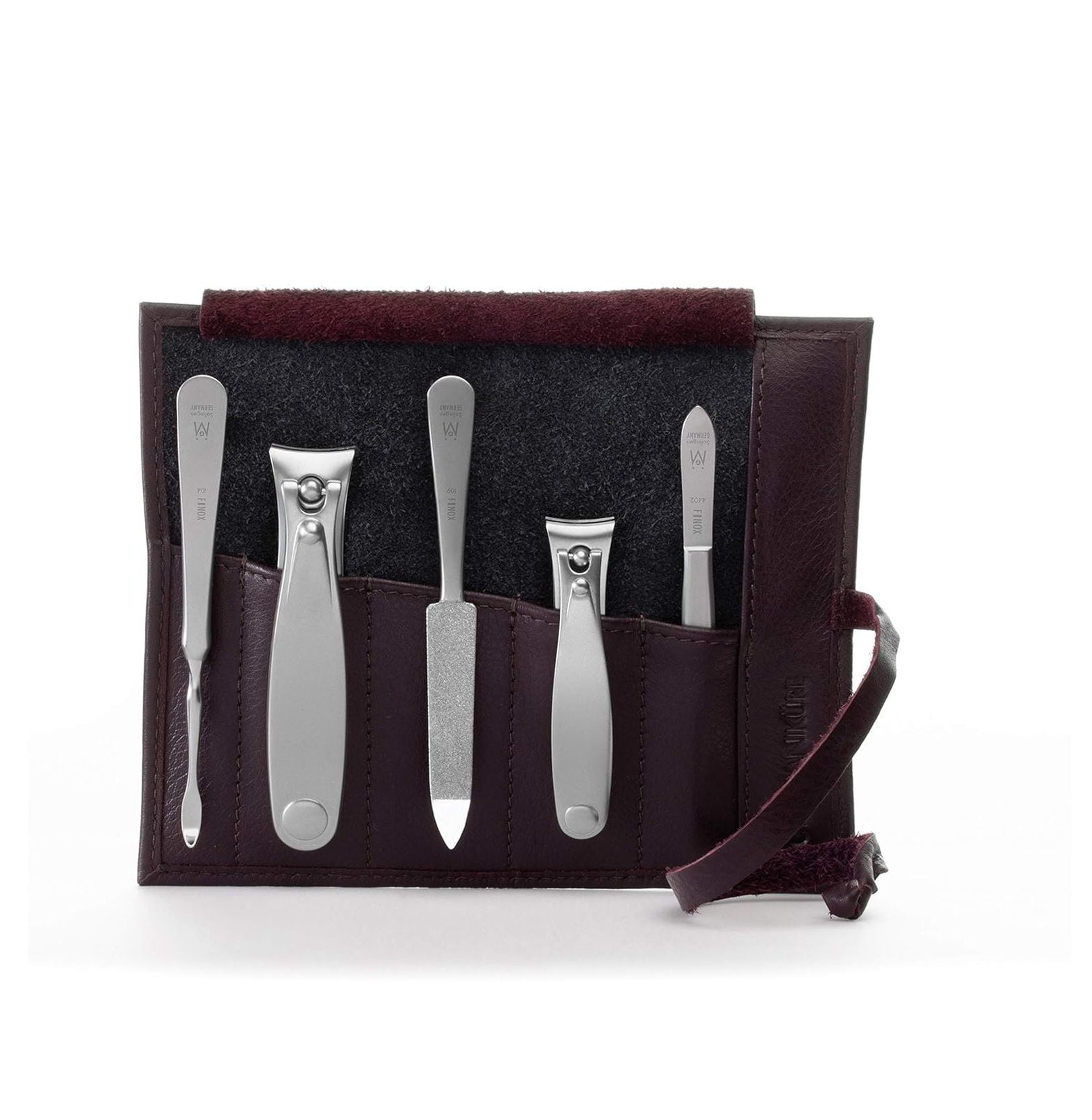 Solingen Manicure Set - 5pc Professional Nail Grooming Kit, FINOX ...