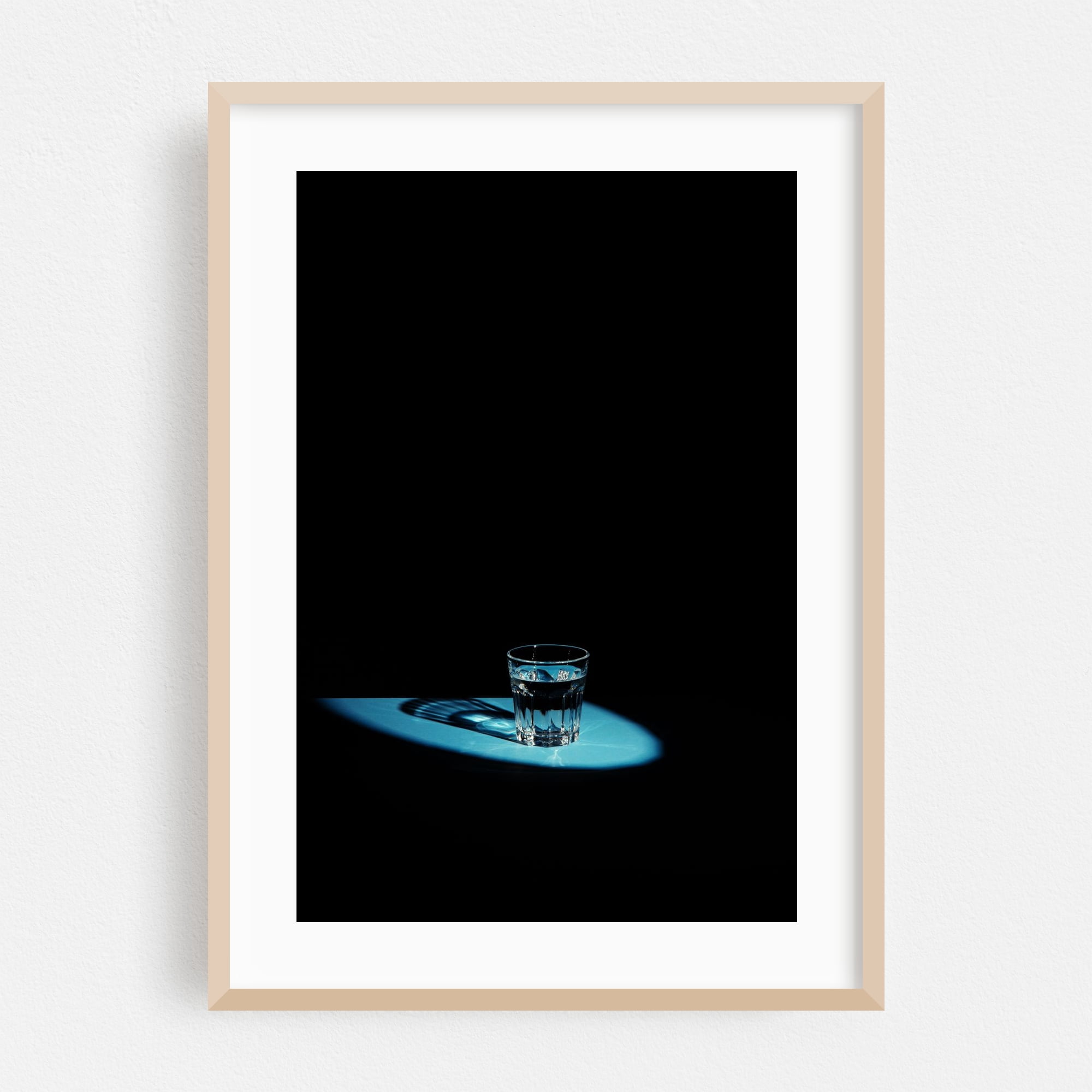 Solitary Glass Spotlight - Photography Minimalist Water Moody Night Sky ...