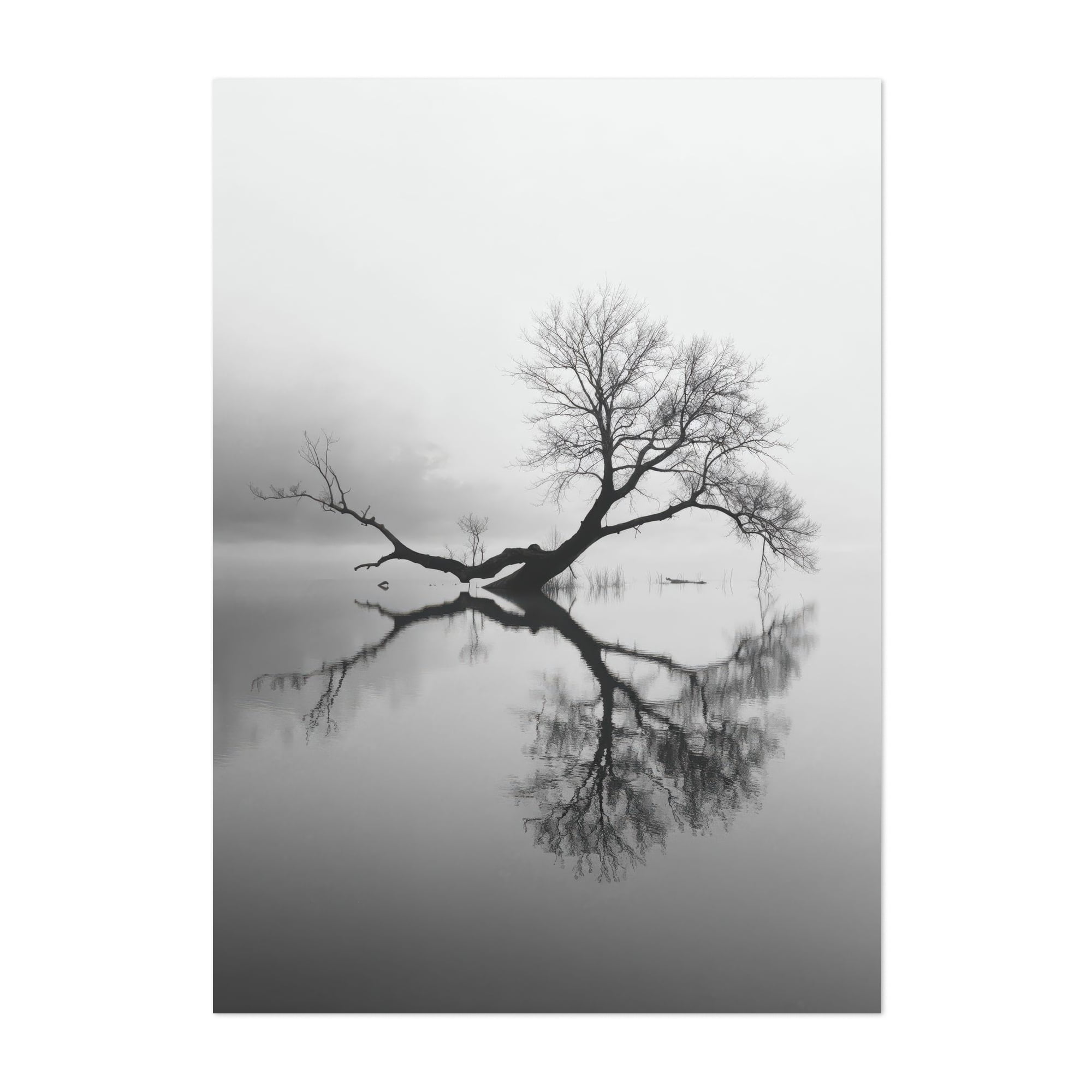 Solitary Reflection - Photography Black and White Nature Minimalist ...