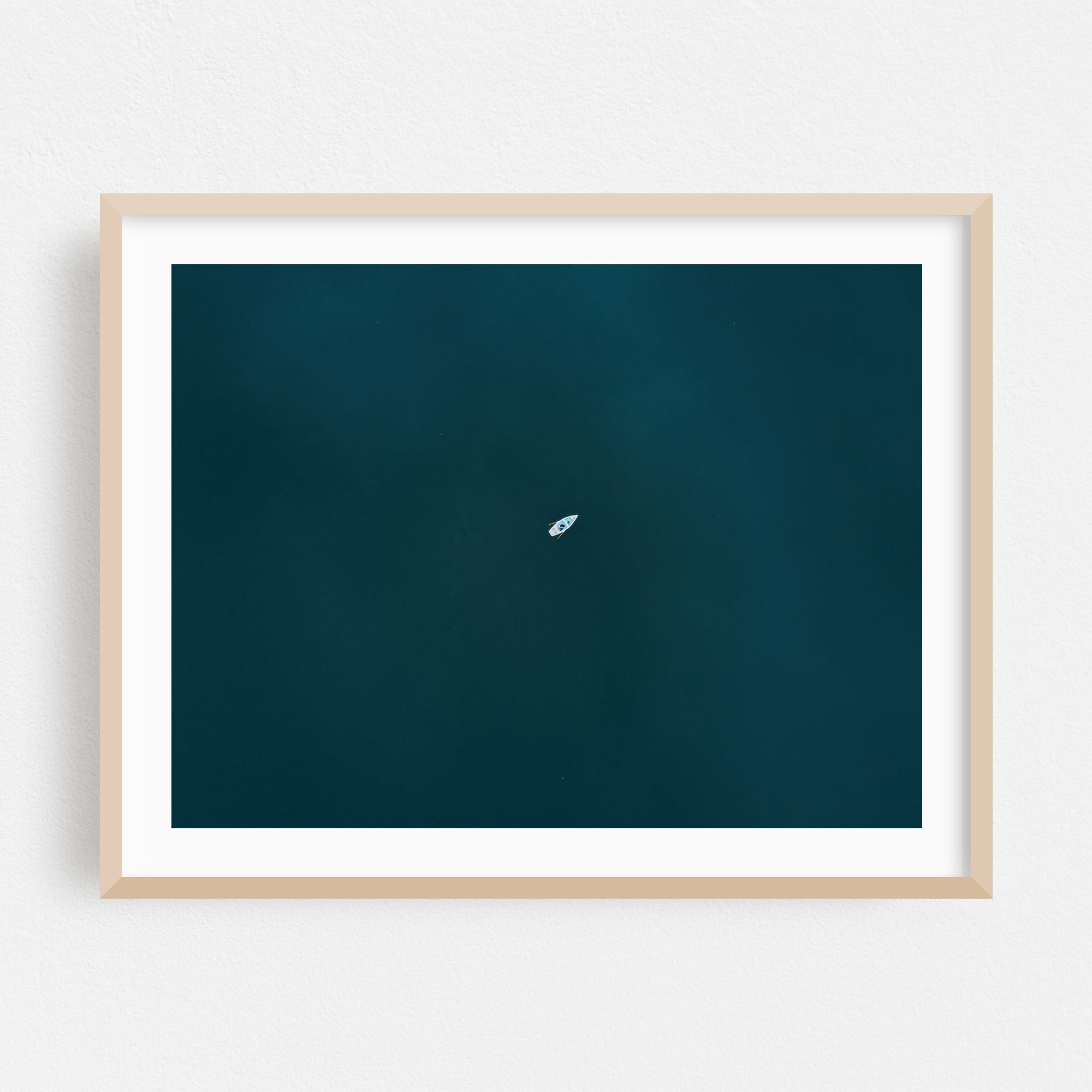 Solitude Afloat - Germany Photography Minimalist Boat Ocean Seascape ...