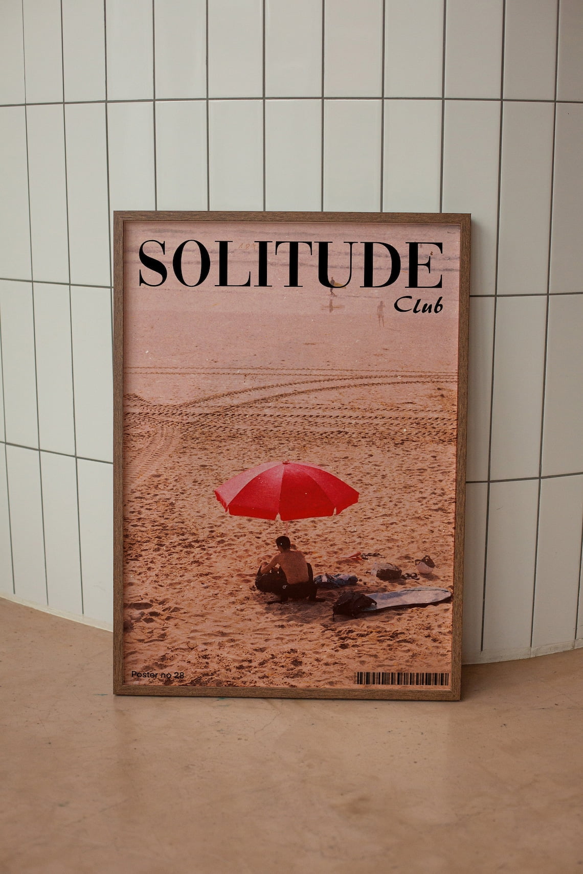 Solitude Magazine Poster, 70S Poster, Red Wall Art, Trendy Poster ...