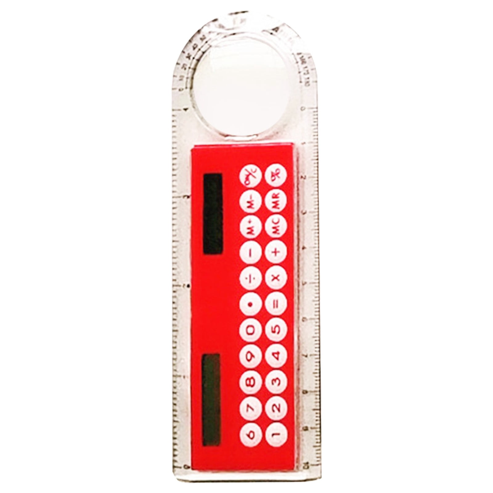Solivara All In One Transparent Ruler Calculator With Magnifier For ...