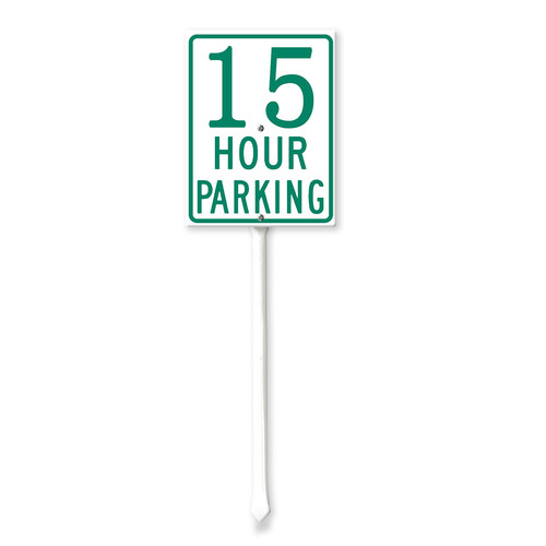 Soliyoahee 15 Hour Parking Zone Sign with Stakes 4.6x6inch Rustproof ...